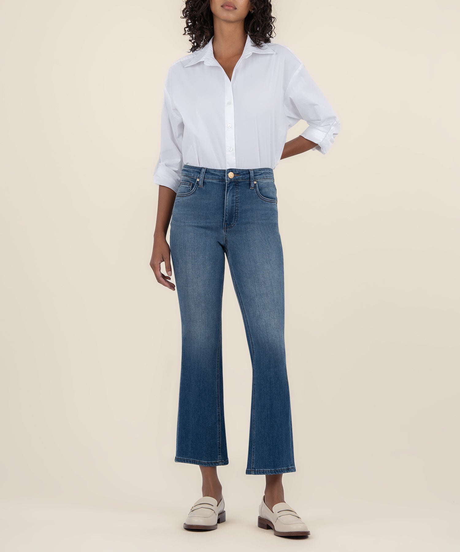 Kelsey High Rise Ankle Flare - FINAL SALE - 0 / Miracles W/Med Base ...