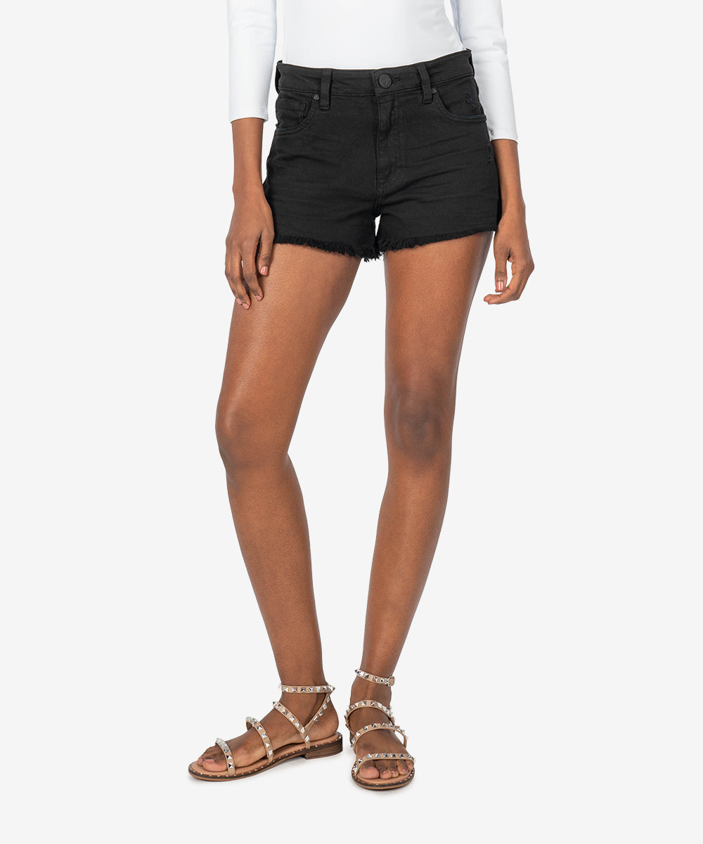 Black High Rise Shorts